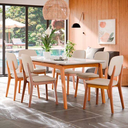 Juego de Comedor Paris 180cm - 6 Sillas – Balton Hogar